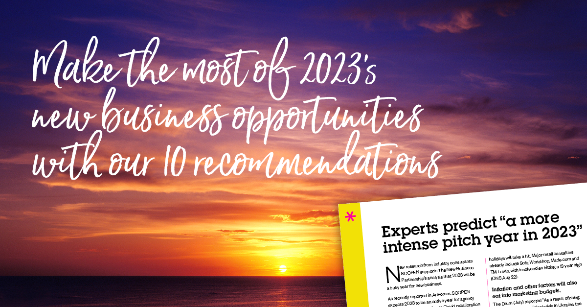 Our report reveals 2023 will see growth in new business, but is your ...